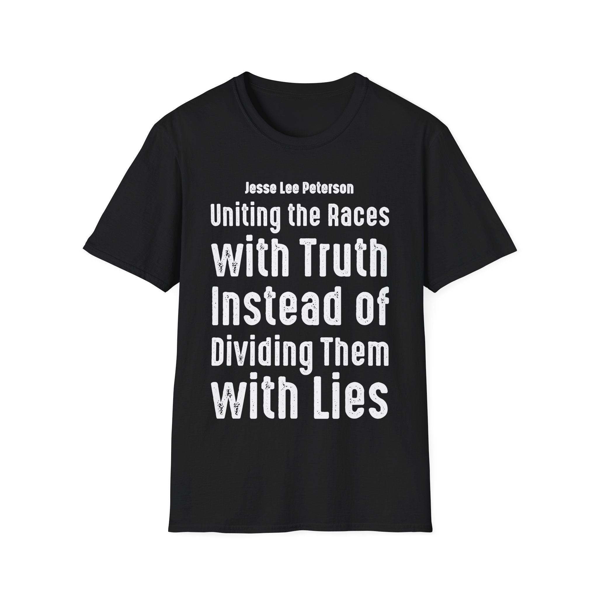 Uniting the Races - Cotton Tee (white ink) – JesseLeePeterson.SHOP